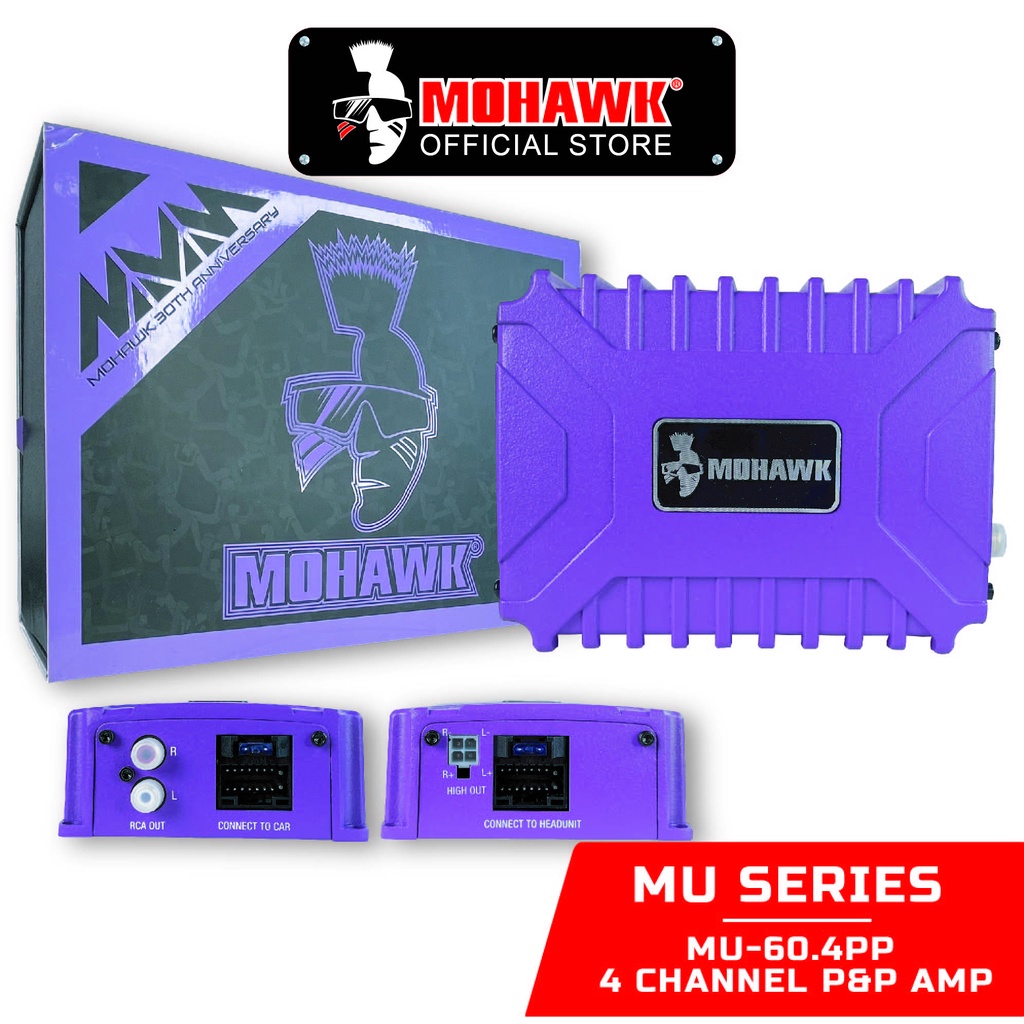 Mohawk Android Amplifier MU-60.4PP 4 Channel Plug and Play Power ...