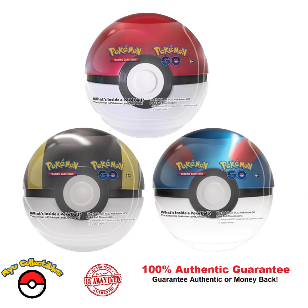 [Ready Stock]Pokemon TCG: Pokemon Go Pokeball Tins | Poke Ball tin ...
