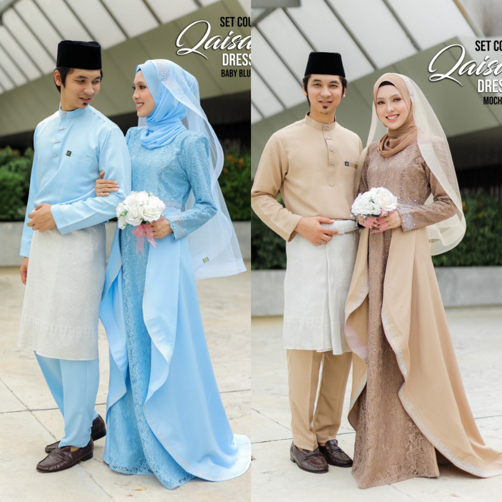 BAJU KAHWIN/NIKAH/TUNANG: SET SEDONDON DRESS QAISARA | Shopee Malaysia