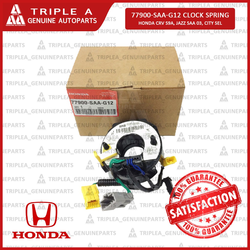 77900-SAA-G12 CLOCK SPRING HONDA CRV S9A, JAZZ SAA 03, CITY SEL ...