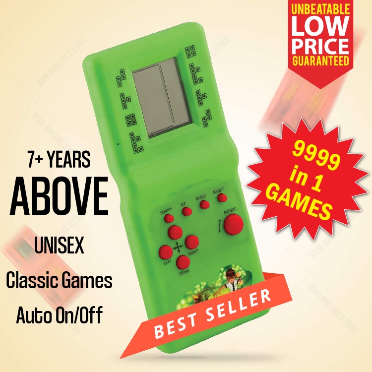 9999 in 1 Tetris Brick Games Classic Retro Nostalgic Multigame Station ...