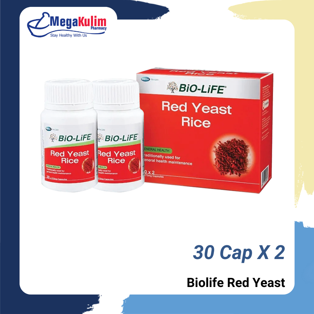 Biolife Red Yeast Rice 30Cap X 2 | Shopee Malaysia