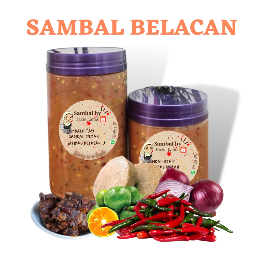 Sambal Belacan Ketagih Perlis 370g & 600g💯💯 | Shopee Malaysia