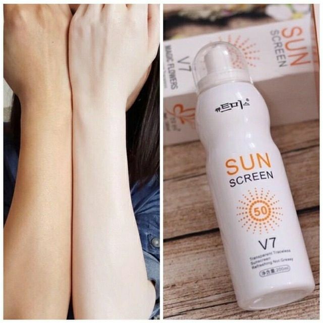 V7 Whitening SPF50 Sunscreen Spray 200ml | Shopee Malaysia