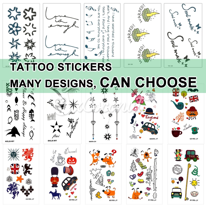 Temporary Tattoo Sticker 1pc Tattoo Stickers Colour Tattoo Stickers HC ...