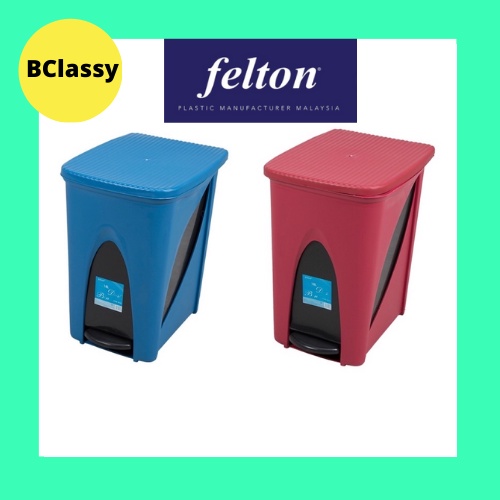 Felton FDB464 Rubbish Bin Dustbin Tong Sampah 18Litre Step Dustbin with ...