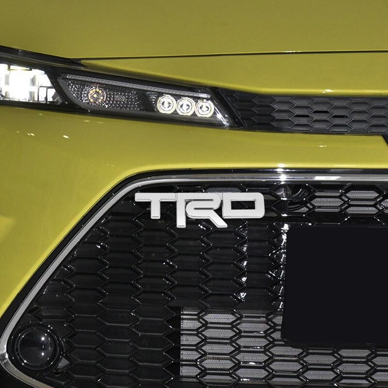 1 Piece 3D Metal TRD Logo Car Grille Emblem Badge Sticker Styling For ...