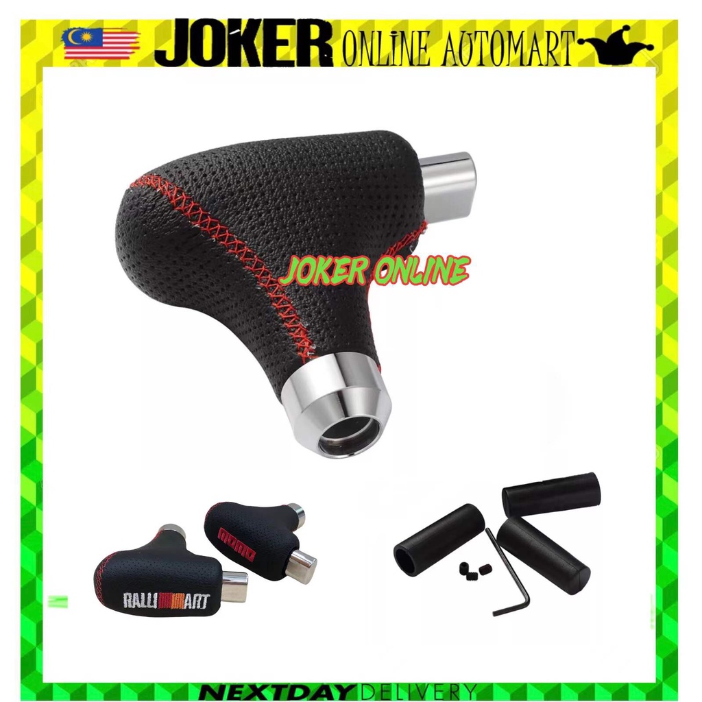 Momo Ralliart Universal Auto Car Gear Shift Knob Modified Leather Gear ...