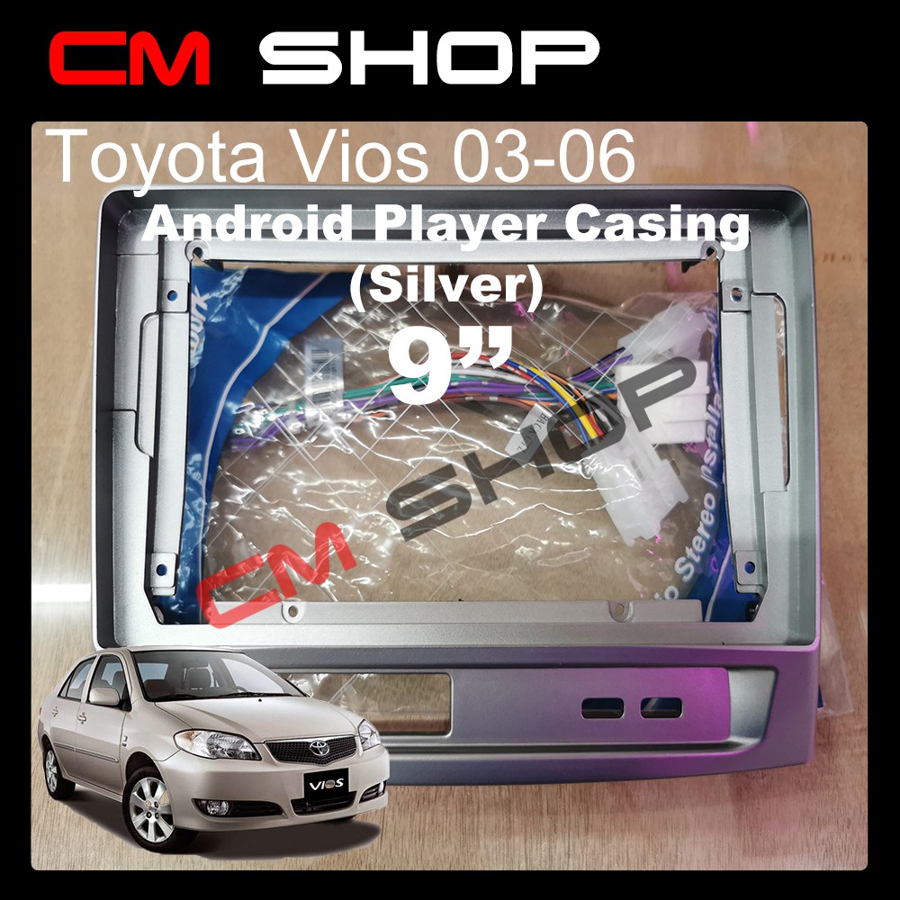 Toyota Vios 03 - 06 9" Android Player Casing ( Silver ) | Shopee Malaysia