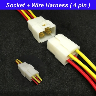 CS 1/2/3/4/6/8PIN Male Female Socket Wayar Lampu Sambung Connector Plug ...