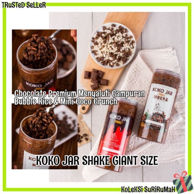 GIANT SIZE KOKO JAR SHAKE : SEDAP Chocolate Premium Menyaluti Bubble ...
