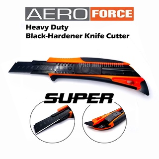 Aeroforce Heavy Duty Utility Black Hardener Blade Knife Cutter /18MM Extra Sharp/High Quality ...