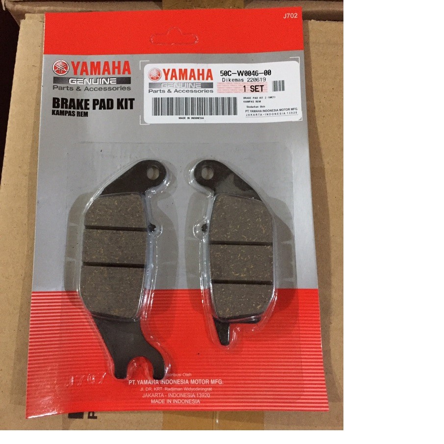 Yamaha Y15 / LC135 / FZ150 Rear Disc Brake Pad 50C-W0046-00 100% ...