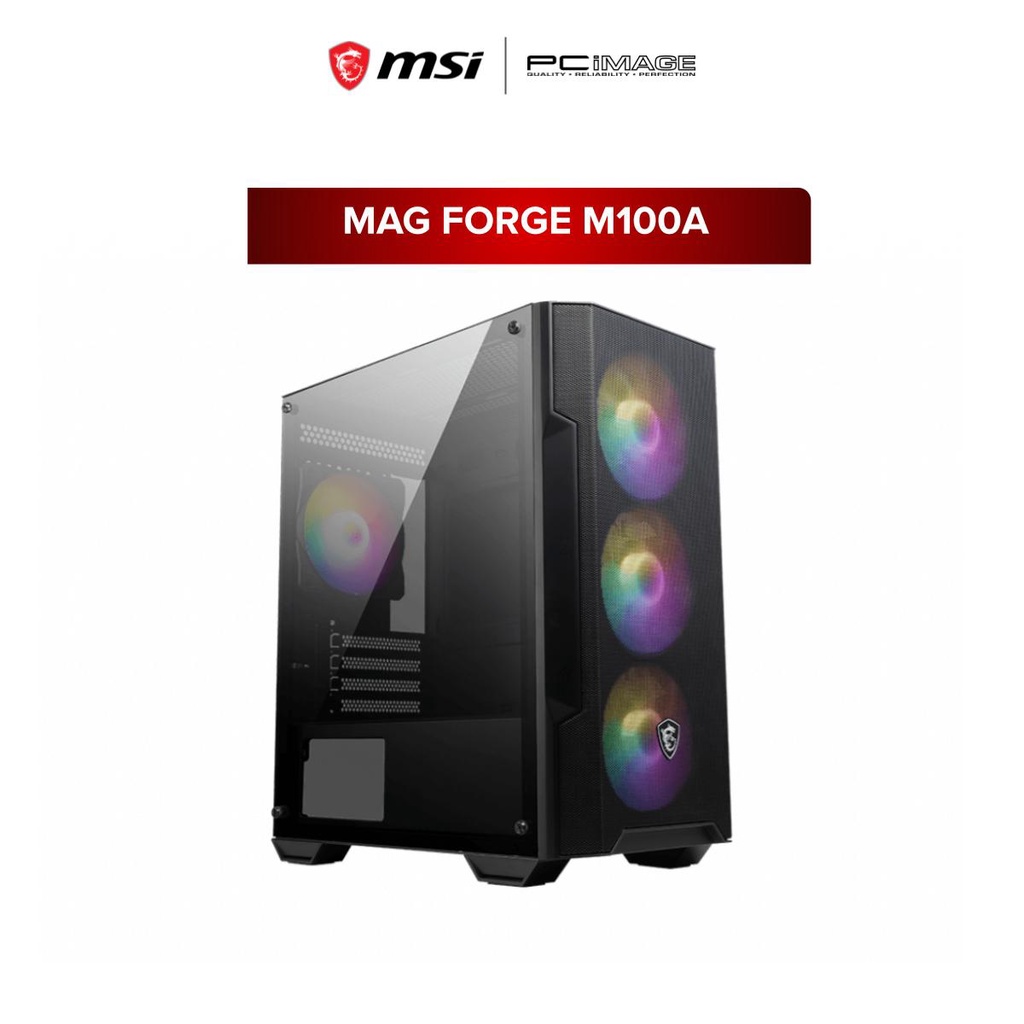 MSI MAG FORGE M100A Micro ATX Tower Gaming Casing | Shopee Malaysia