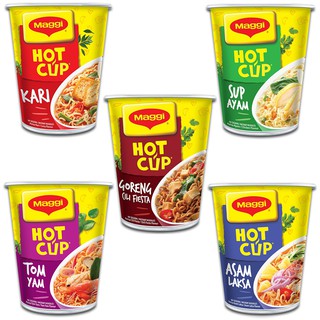Maggi Hot Cup (Curry / Chicken / Tomyam / Asam Laksa / Goreng Cili ...