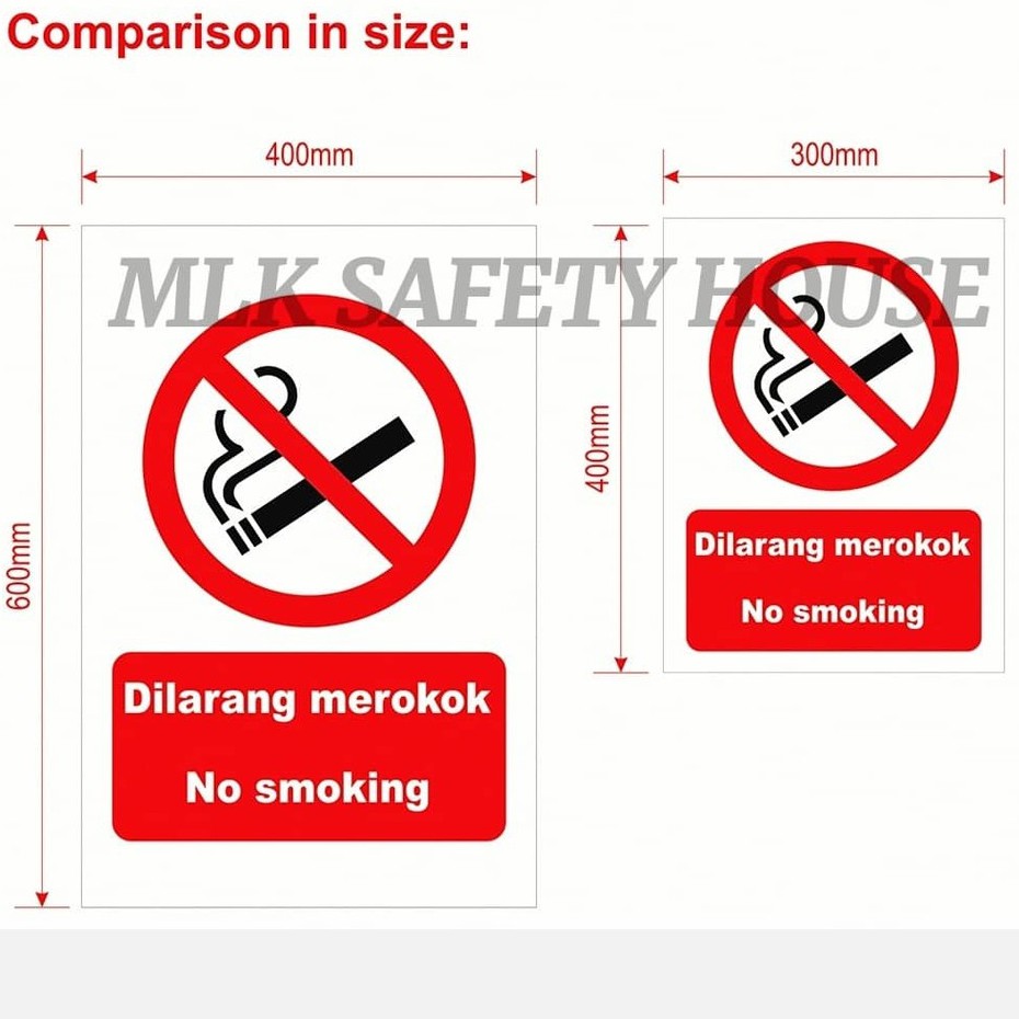 Prohibition Safety Signs Boards (PVC & Label Stickers) | Shopee Malaysia