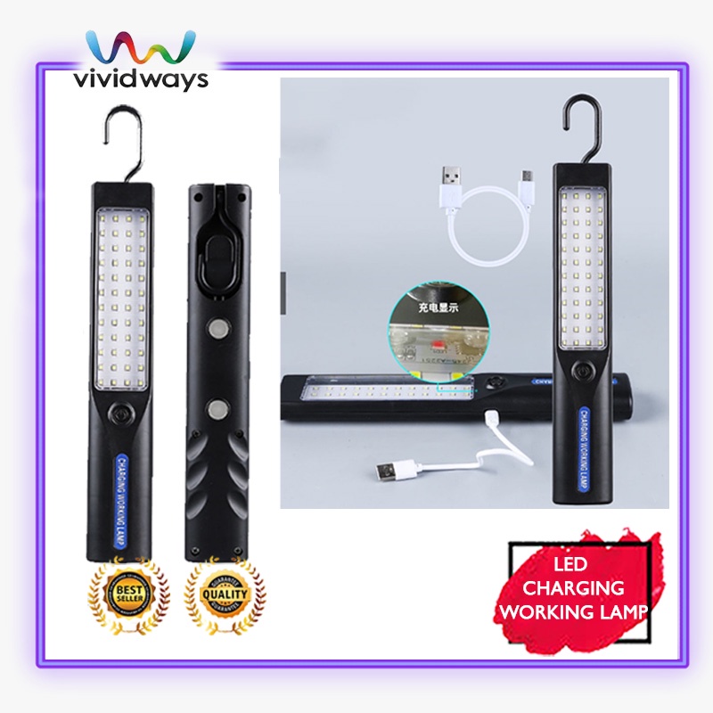 K2 VIVIDWAYS LED CHARGING WORKING LAMP/MAGNETIC WORKING LAMP | Shopee ...