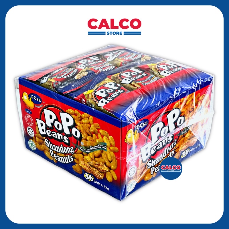 [CALCO] TCSB Popo Beans Kacang Shandong Peanuts (12g x 36pcs) Halal ...