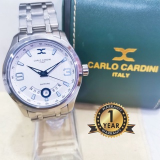 Carlo Cardini Sapphire Stainless Steel Men Watch 4016G-SS | Shopee Malaysia