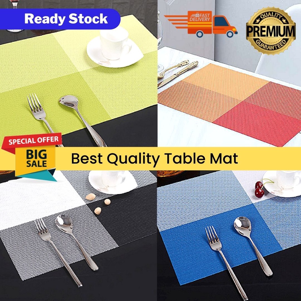 High Quality Modern Waterproof Table Mat Heat Resistant Restaurant ...