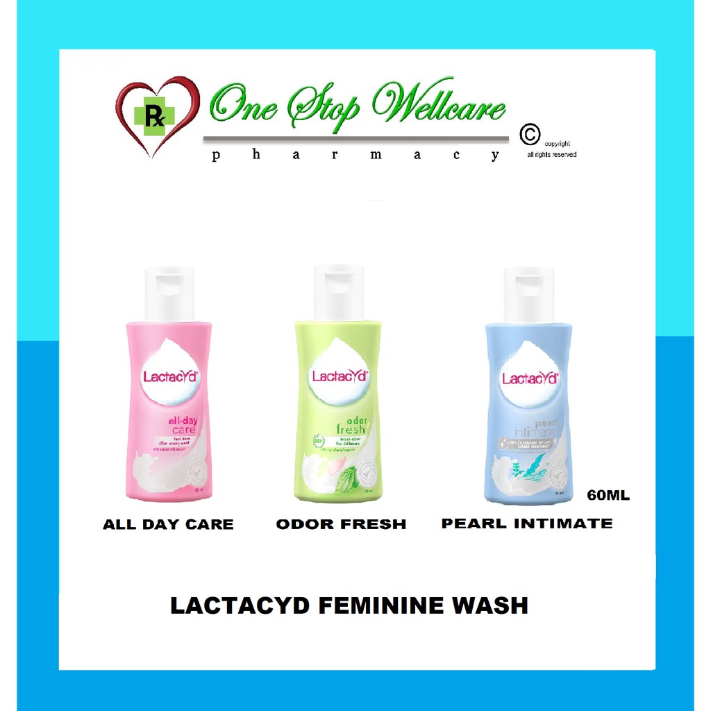 LACTACYD FEMININE WASH (ALL DAY CARE/ ODOR FRESH/ PEARL INTIMATE) 60ML | Shopee Malaysia
