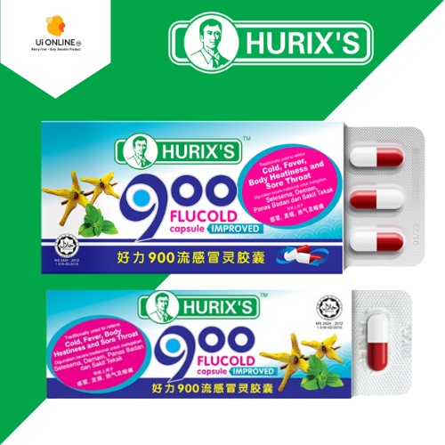 Hurix's 900 Flucold Capsule | Shopee Malaysia