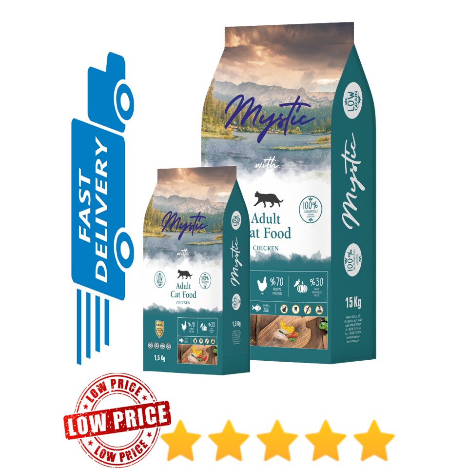 Mystic Adult Cat Food with Chicken 15kg | Shopee Malaysia