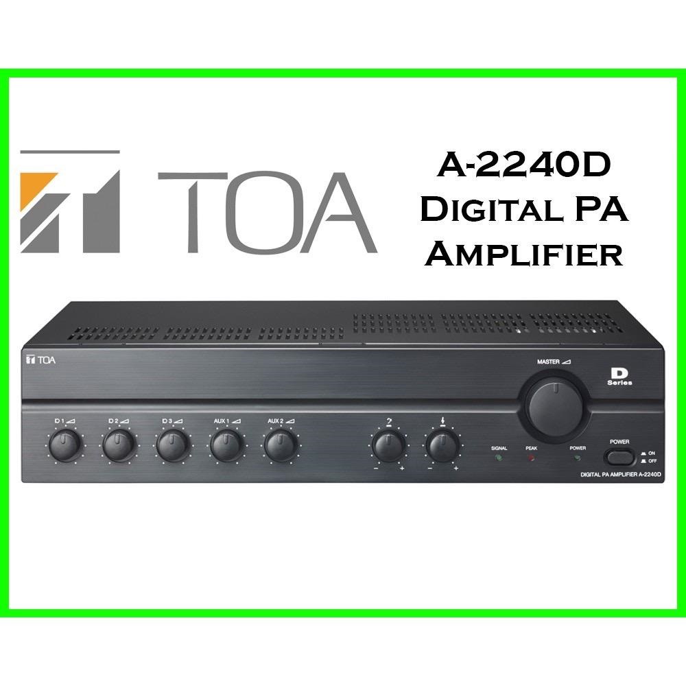 TOA Amplifier A-2240D Digital PA Amplifier 240watt (A2240D) | Shopee ...