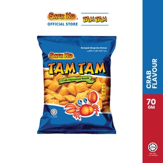 Snek Ku Tam Tam Crab Flavoured Snack (70g) | Shopee Malaysia