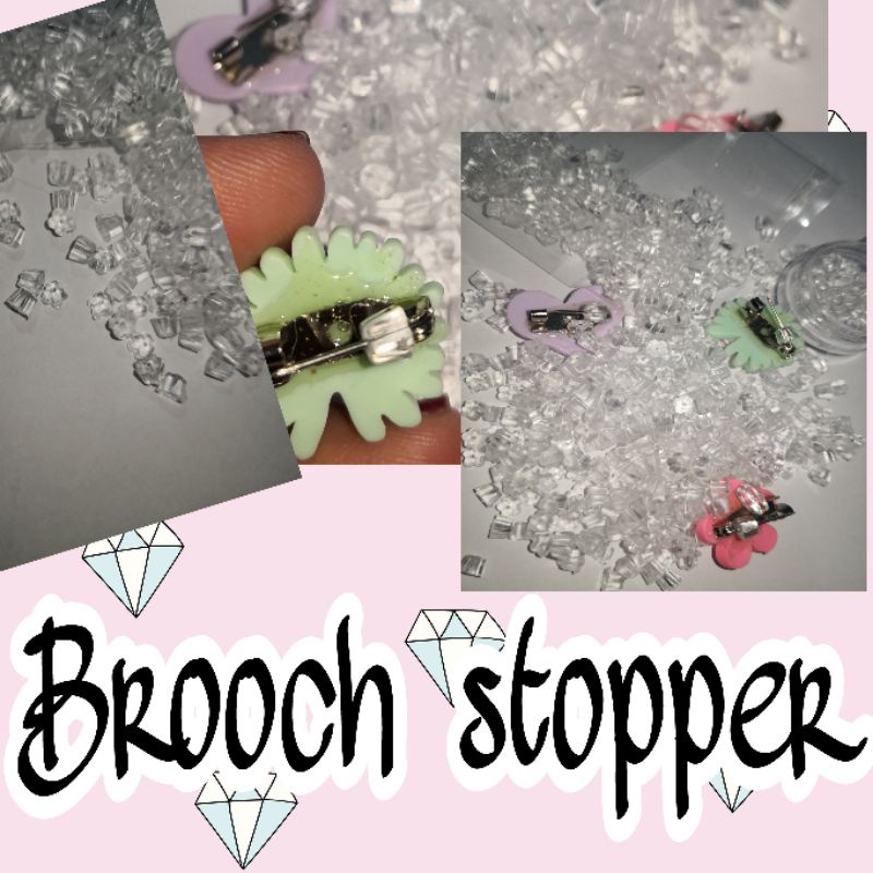 Brooch Stopper safety tudung penutup subang earing plug | Shopee Malaysia