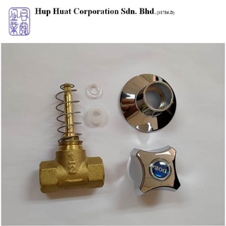 DOE DE60 1/2" CONCEALED STOPCOCK C/W ARROWLINE HANDLE with DOE LOGO ...