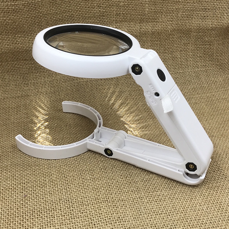 8LED Dual-Circuit Desktop Hand-Held Folding Magnifier Portable | Shopee ...