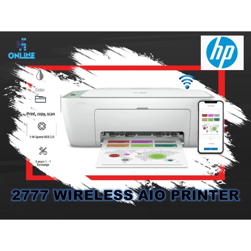 HP DeskJet Ink Advantage All In One Printer 2777 | Shopee Malaysia