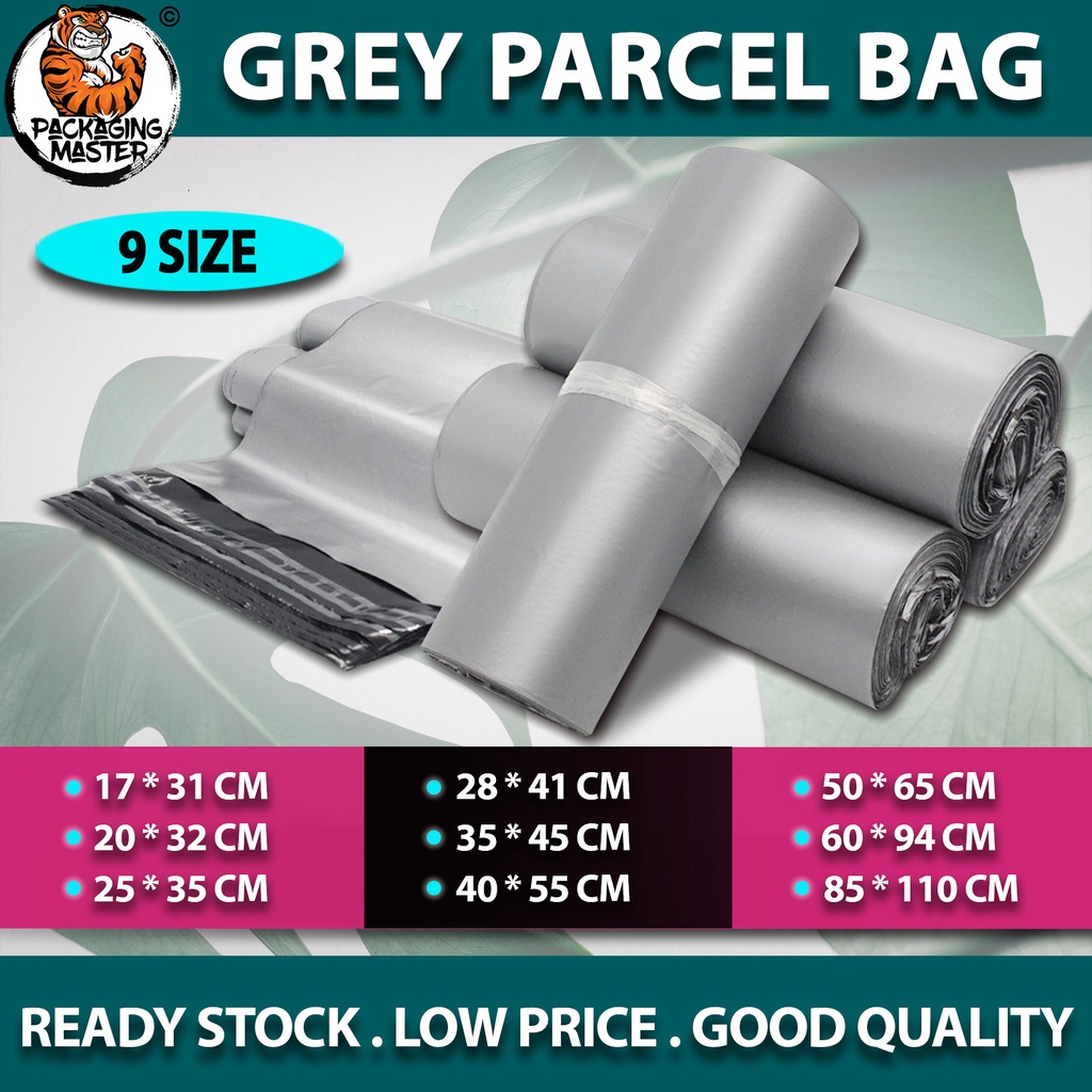 Grey Parcel Bag ️Courier Bag Packaging Bag Flyers Envelope Packaging ...