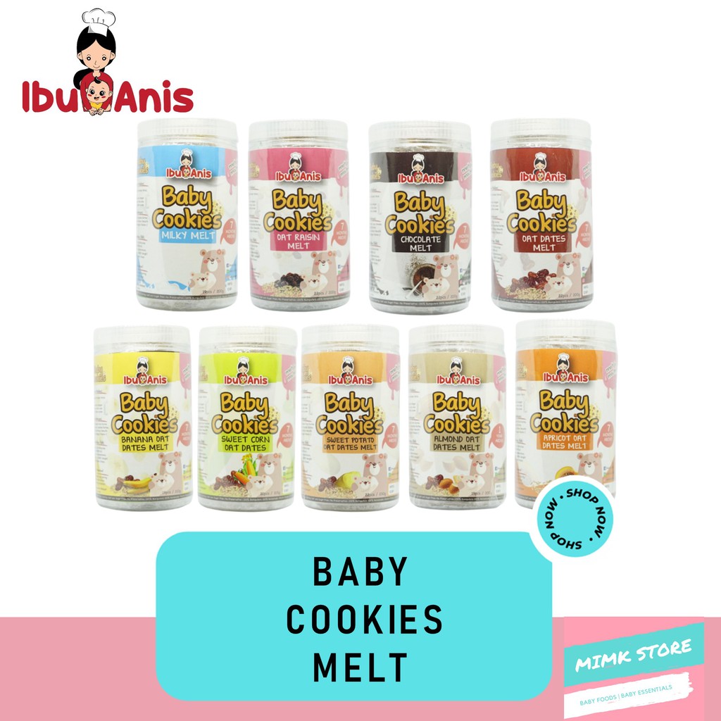 Ibu Anis Babyfood Melt in Mouth Baby Cookies Series | Shopee Malaysia