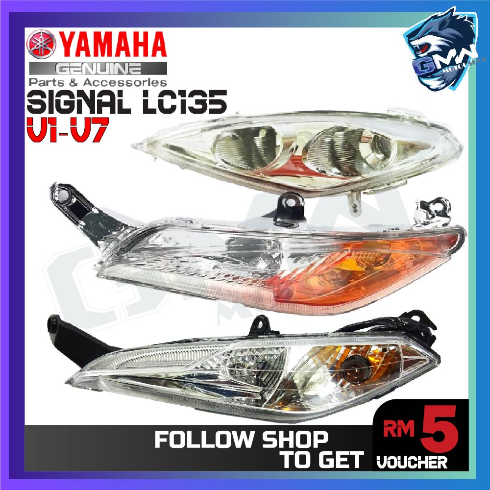 FRONT SIGNAL SET LED YAMAHA LC135 V1 V2 V3 V4 V5 V6 LED LAMPU SIGNAL DEPAN POSTION LAMP 1SET ...
