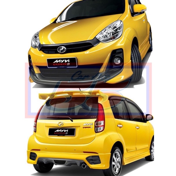 (PU) MYVI LAGI BEST EXTREME SE Front Side Rear Skirt Bodykit 2011 2012 ...