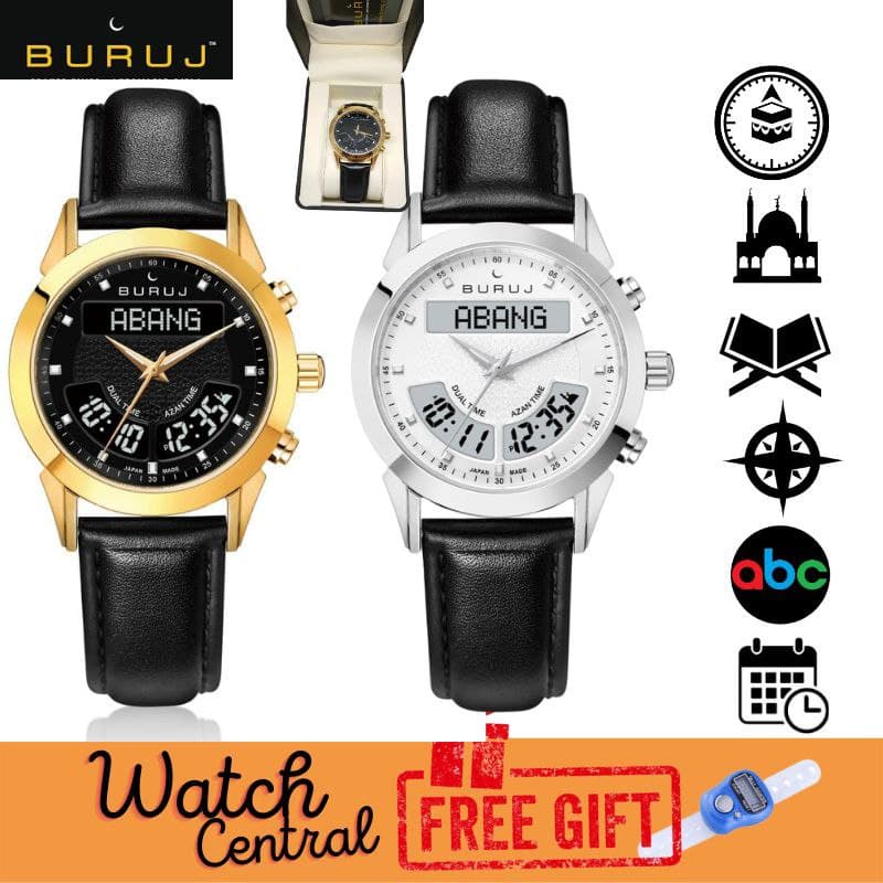 BURUJ WATCH Iconic Jam Kiblat Waktu Silat Tulis Nama Smart Watch ...
