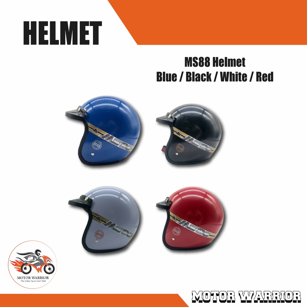 HELMET MS88 SAFETY HELMET TOPI MOTOR MS88 | Shopee Malaysia