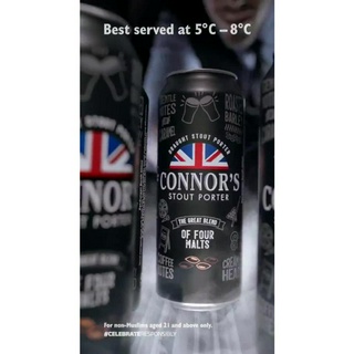 Connor's Stout Porter Can Premium Stout Beer 5.0% Alcohol (320ml x 24 ...
