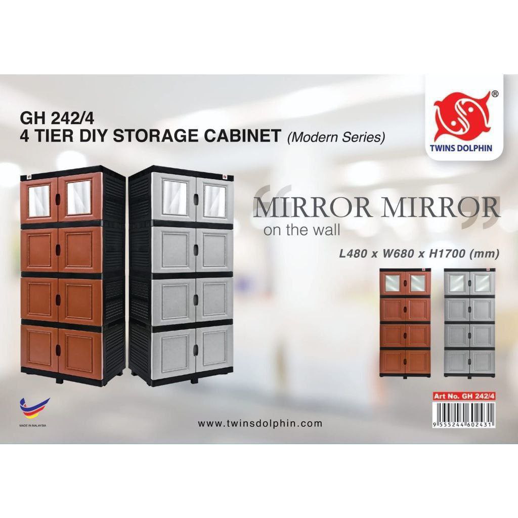 4 TIER DIY STORAGE CABINET (MODERN SERIES) | Shopee Malaysia