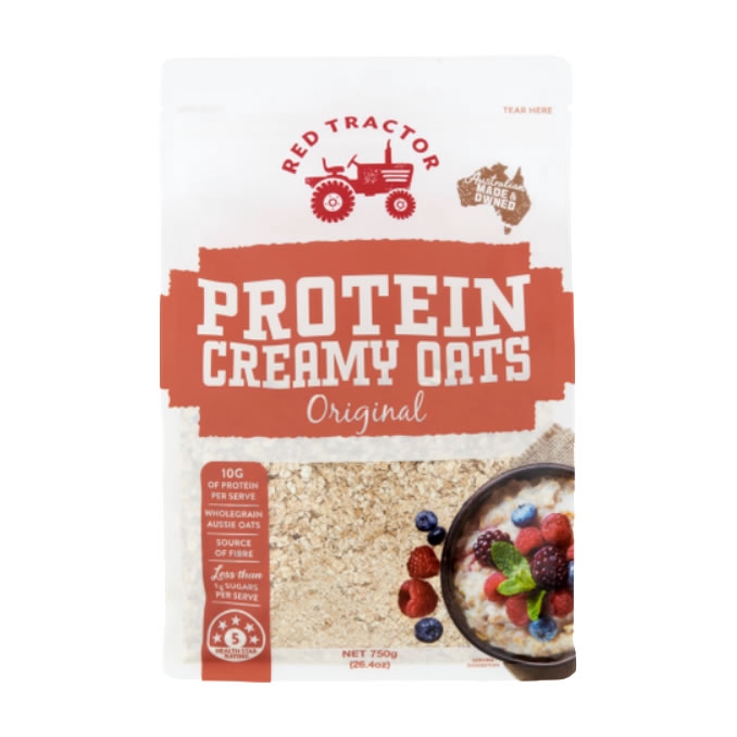 Red Tractor - Protein Creamy Oats Porridge 750G | Shopee Malaysia