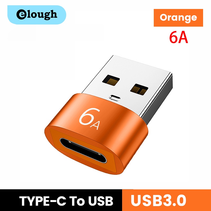 Elough 6A USB ToType-C OTG 3.0 Adapter Type C Male To USB Female ...