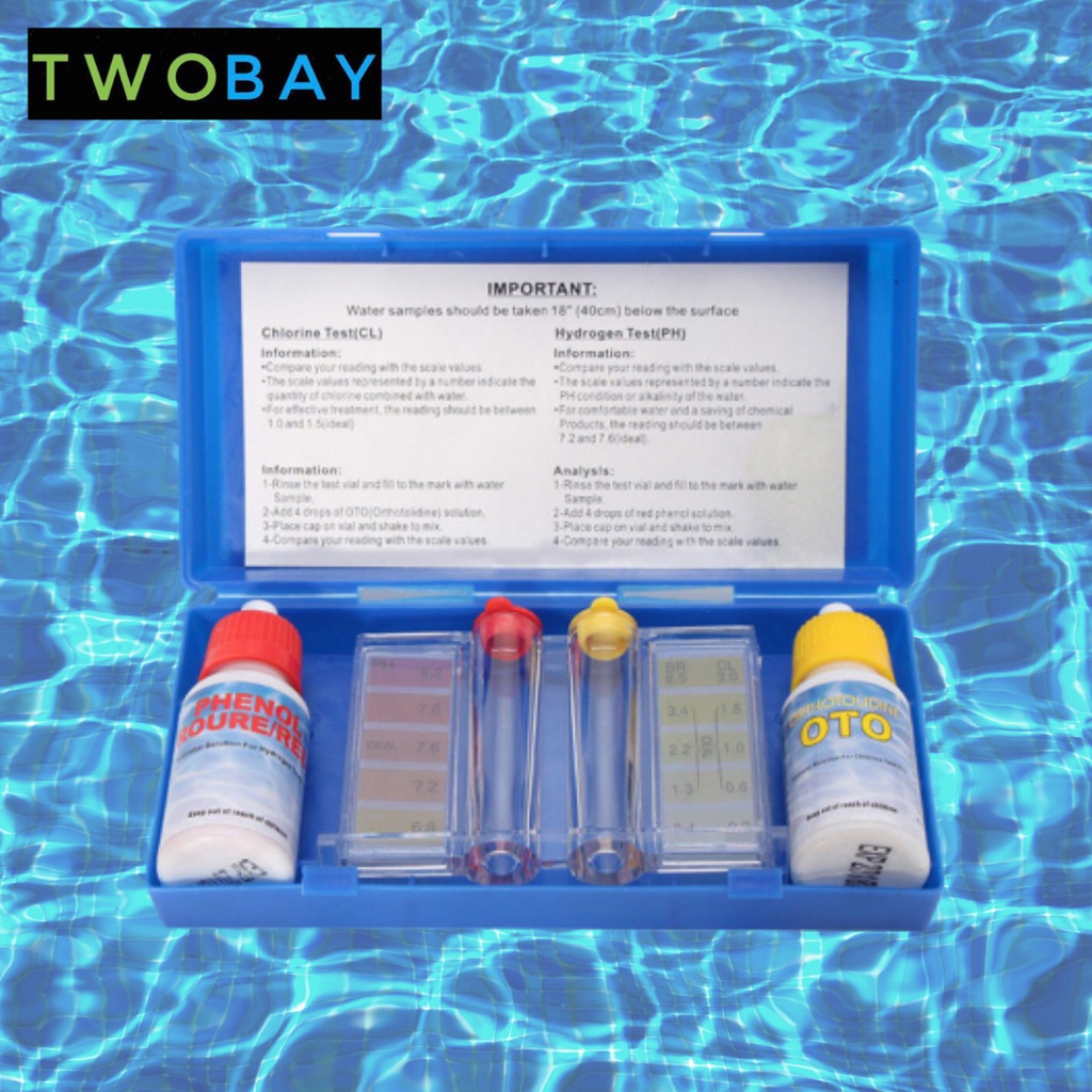 [READY STOCK] Swimming pool 2 in 1 test kit / Klorin Test Kit / Kolam ...