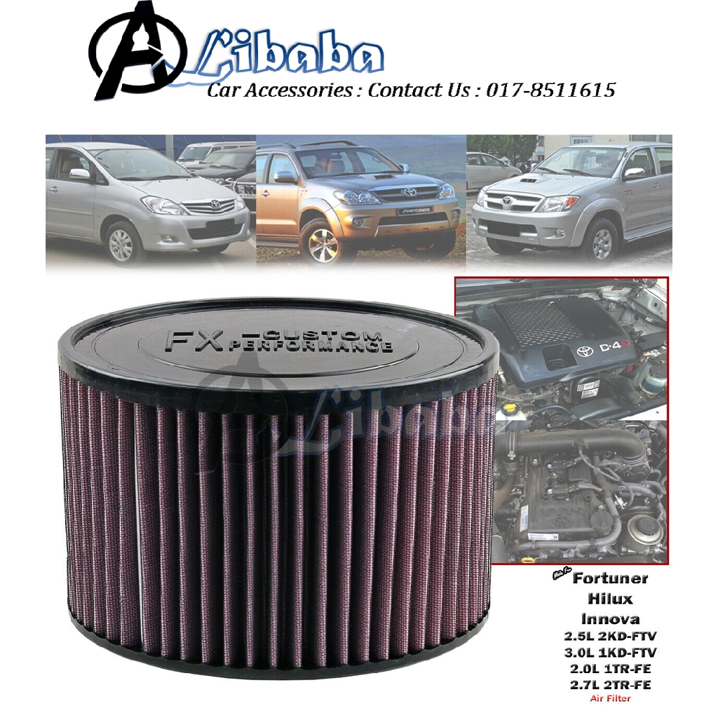 Toyota Hilux VIGO, Fortuner, Innova High Flow Air Filter | Shopee Malaysia
