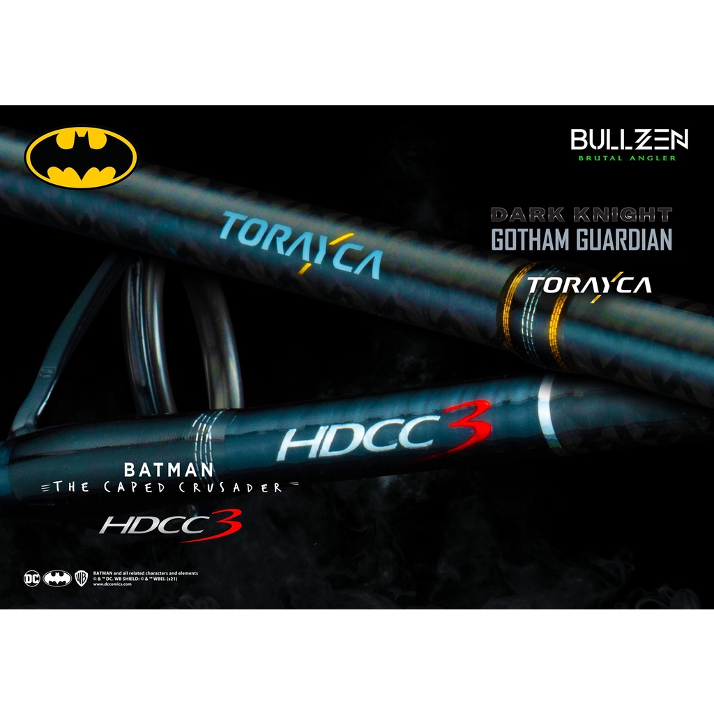 BULLZEN Batman The Caped Crusader Spinning & Overhead BC Jigging Rod ...