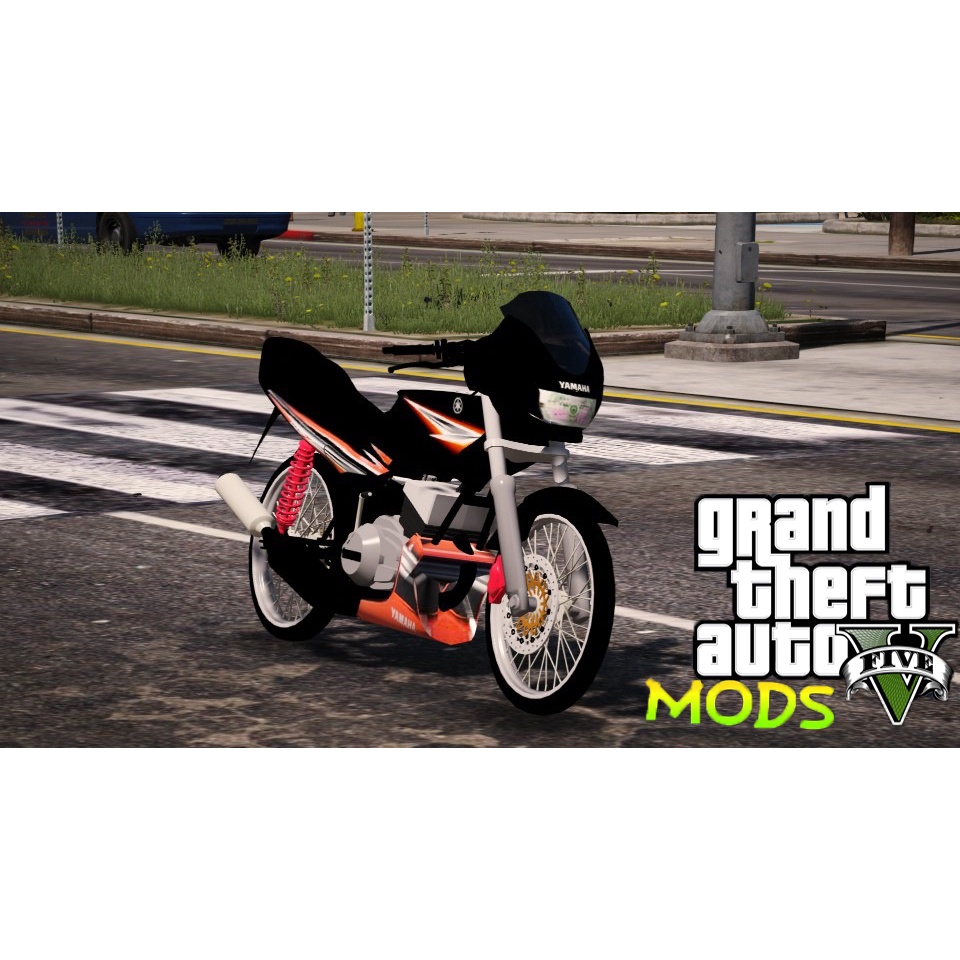 GTA V Mod Yamaha Rxz Catalyzer Hitam Oren (AddOn/FiveM Ready) | Shopee ...