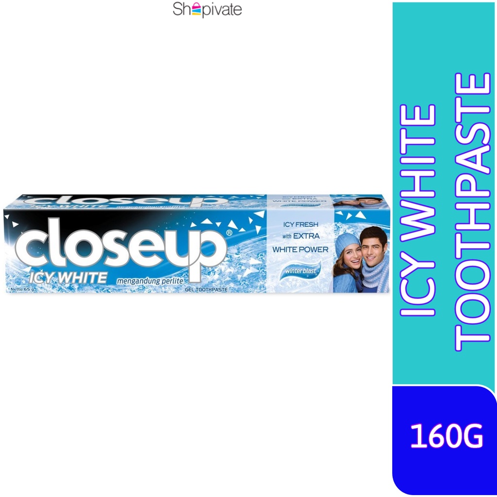 CLOSEUP Gel Toothpaste -ICY WHITE 160g | Shopee Malaysia