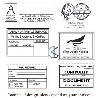 Custom Made Extra Large Size Wood Wooden Stamp Chop Red Rubber Polymer ...