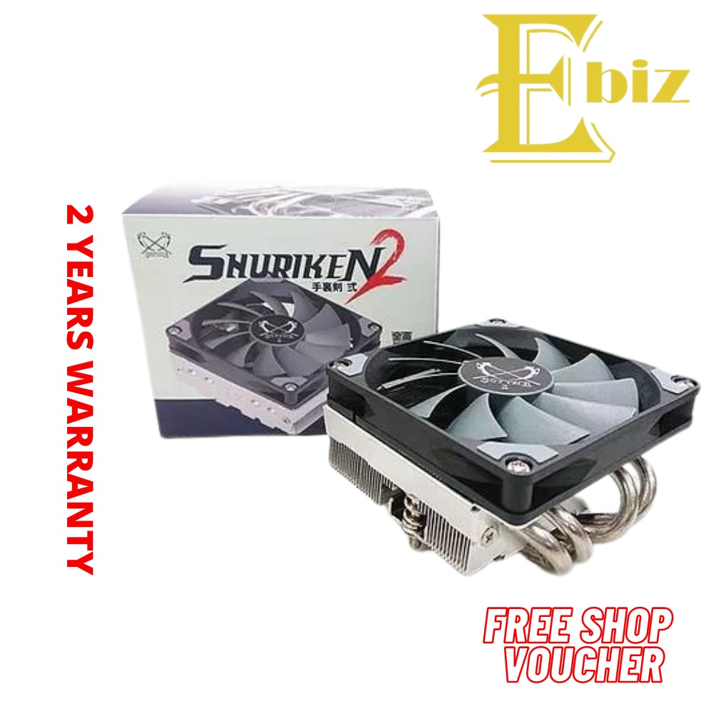 SCYTHE SHURIKEN 2 SMALL FORM FACTOR CPU COOLER FOR INTEL | AMD | Shopee ...